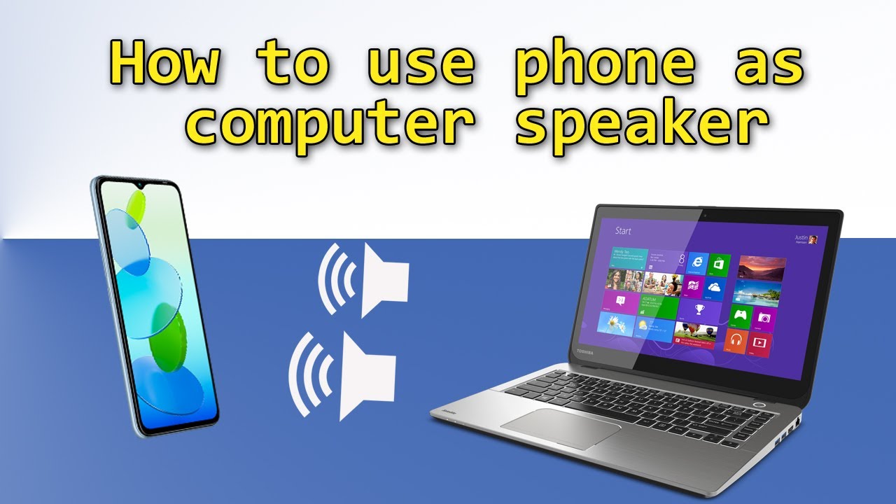 How to use phone as computer speaker - YouTube