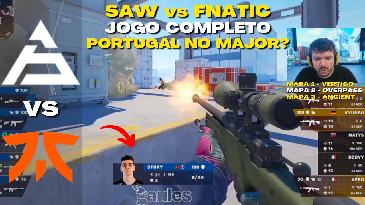 SAW vs FNATIC (Jogo Completo) PGL CS2 Major Copenhagen 2024 Europe RMR ...