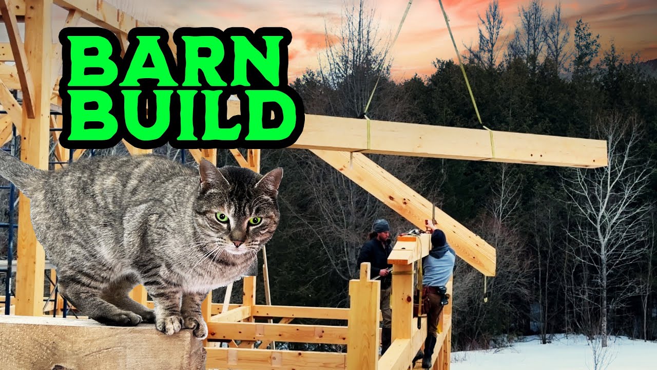 How to Build a Barn Frame in 36 Hours (TIMELAPSE) - YouTube