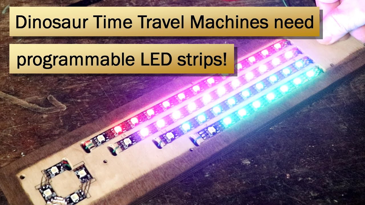 Adding programmable LEDs to the Dinosaur Time Machine Pt2 - YouTube
