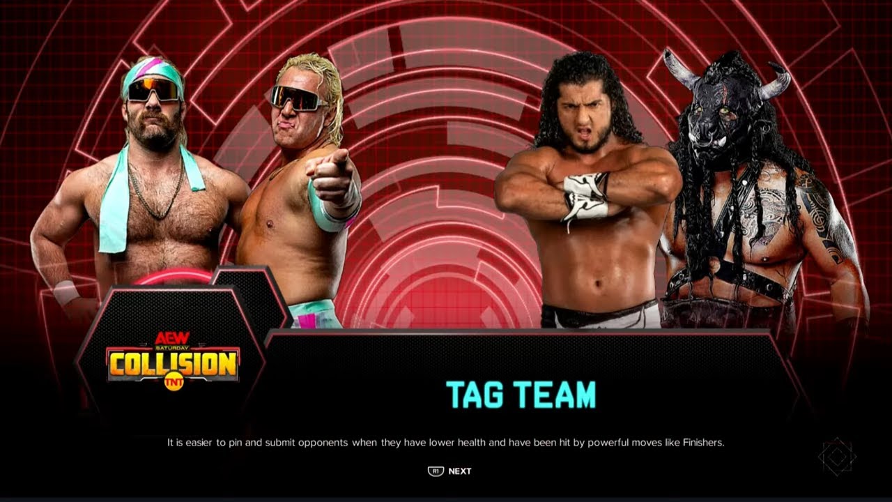 AEW Collision RUSH & The Beast Mortos vs The Outrunners - YouTube