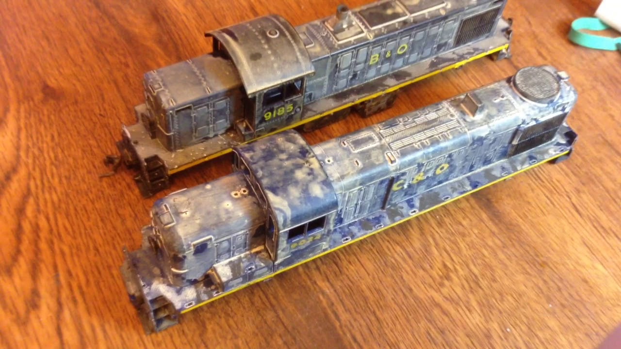 HO scale Kato RS1 and RSD4/5 rebuild - YouTube