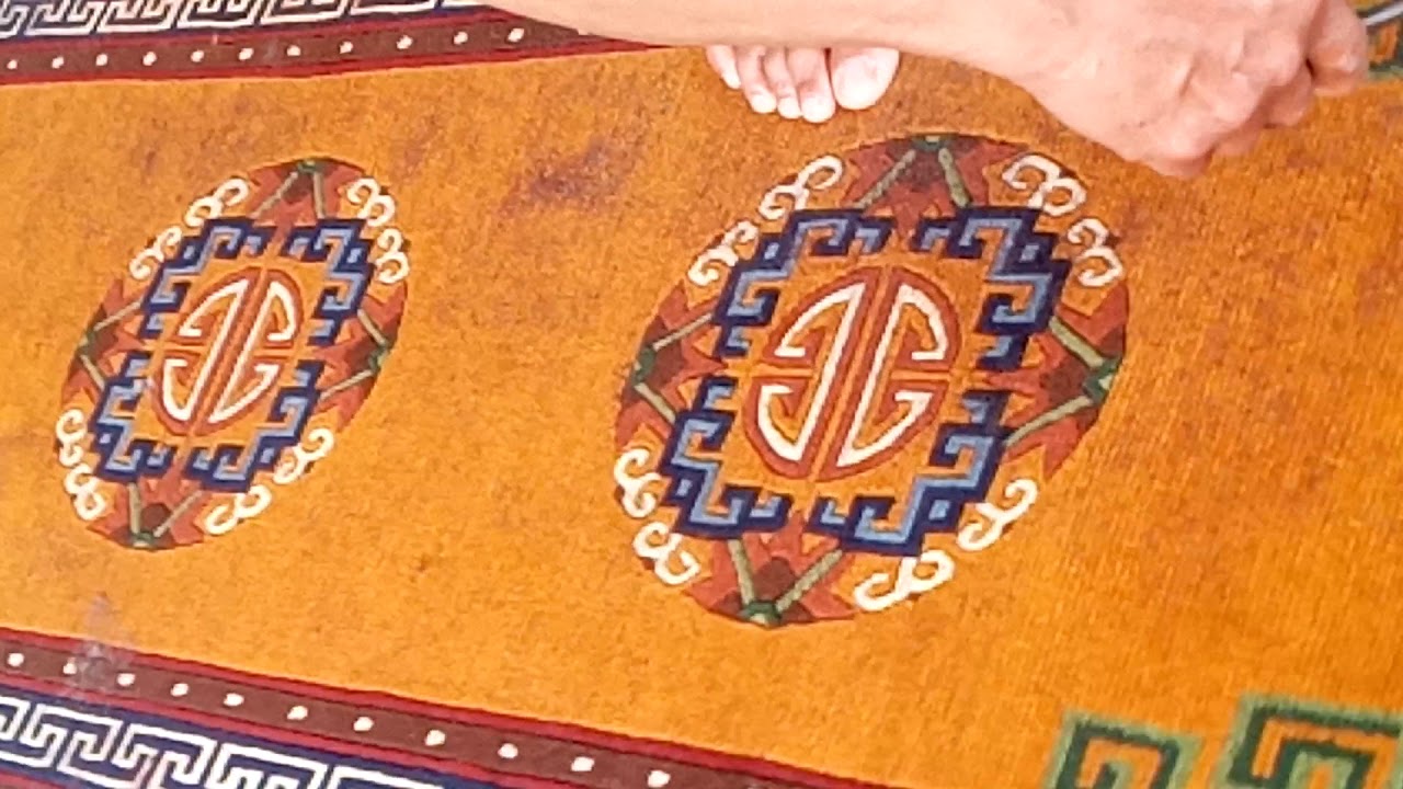 Nepali carpet final cutting//Nepali beautiful carpet getting ready ...