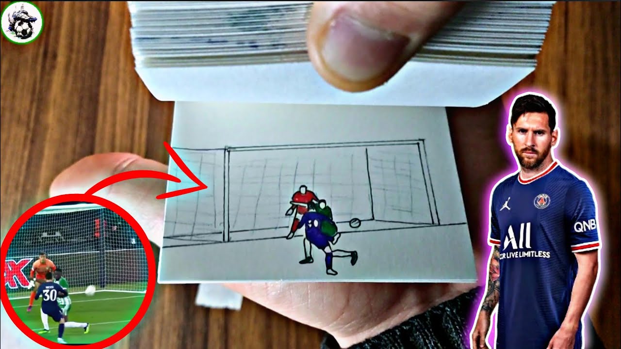 Flipbook Goal outside Lionel Messi's foot - YouTube