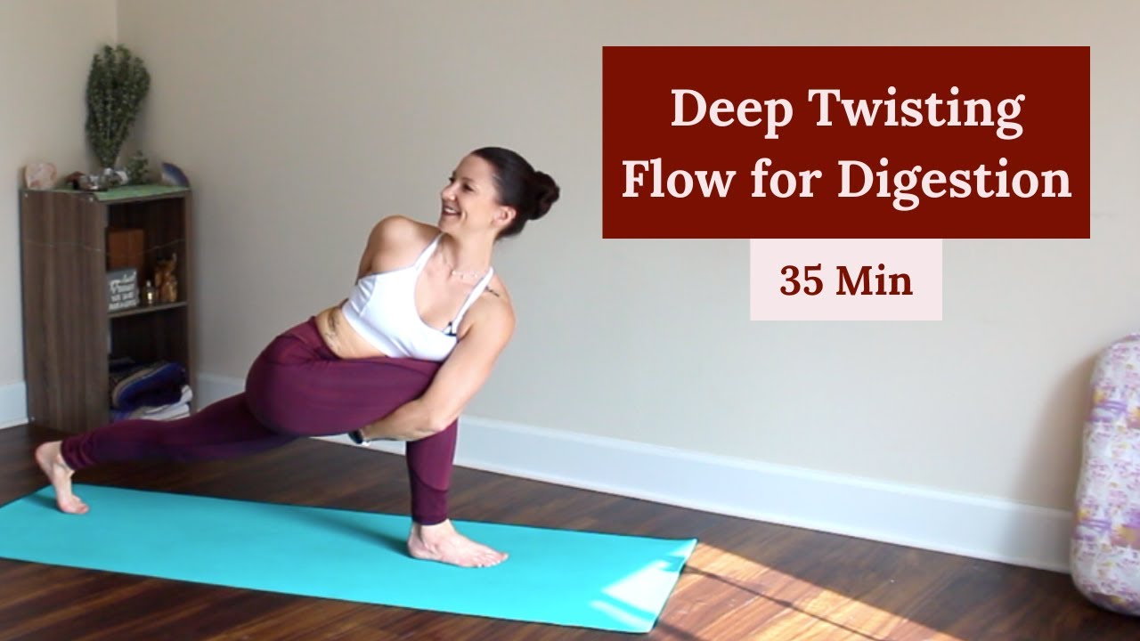 Deep Twisting Flow to Improve Digestion [35 Min] | Yoga Infusion - YouTube
