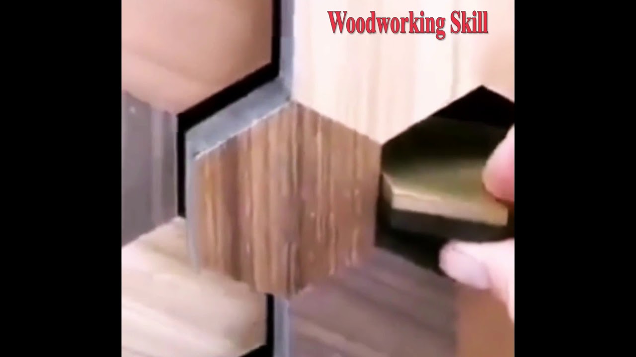 Instructions on how to make the joints between two pieces of wood - YouTube