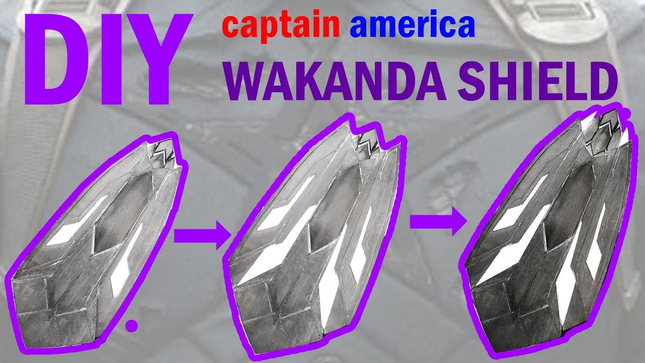 DIY captain america wakanda shield - YouTube