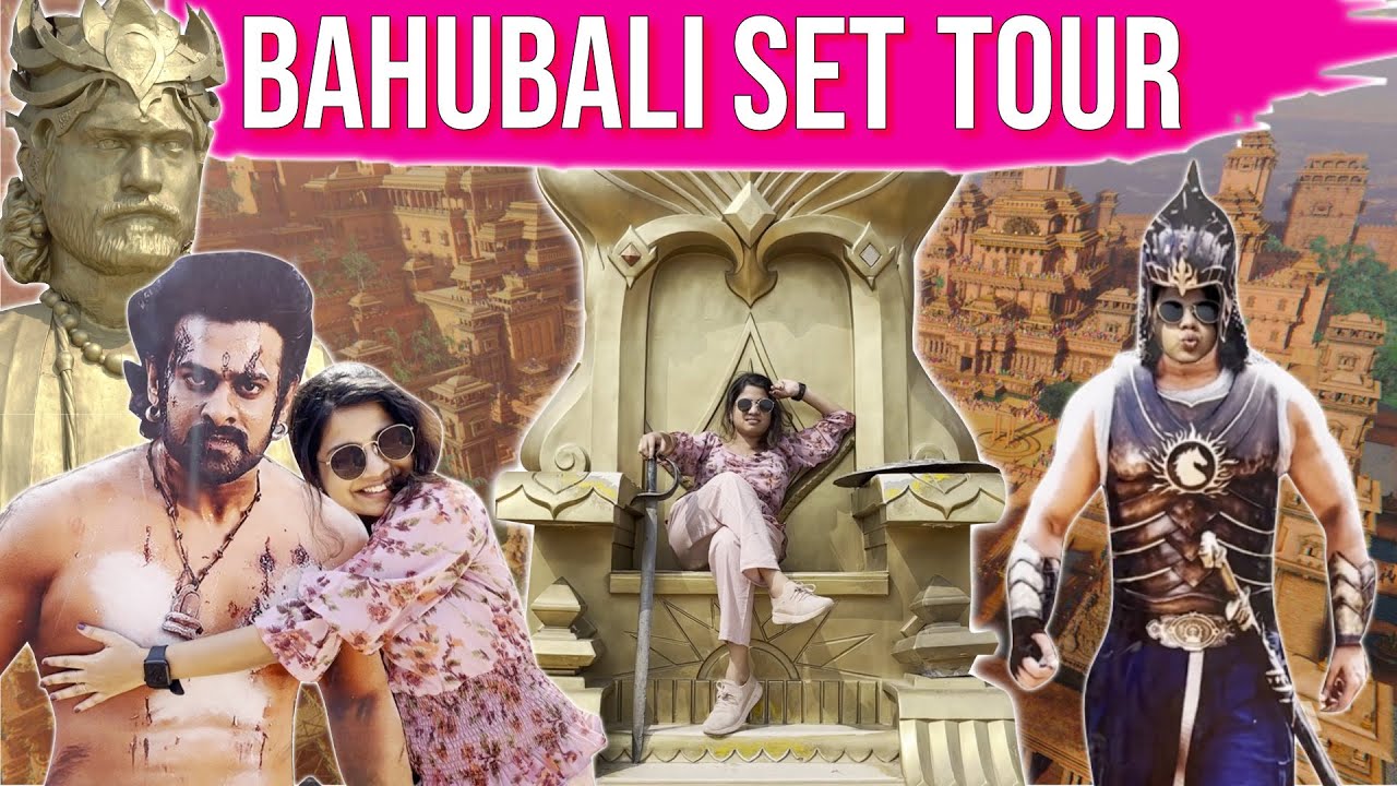 Bahubali Movie set Tour📽💪🏽 | Ramoji Film City🍿| Hyderabad series ️ ...
