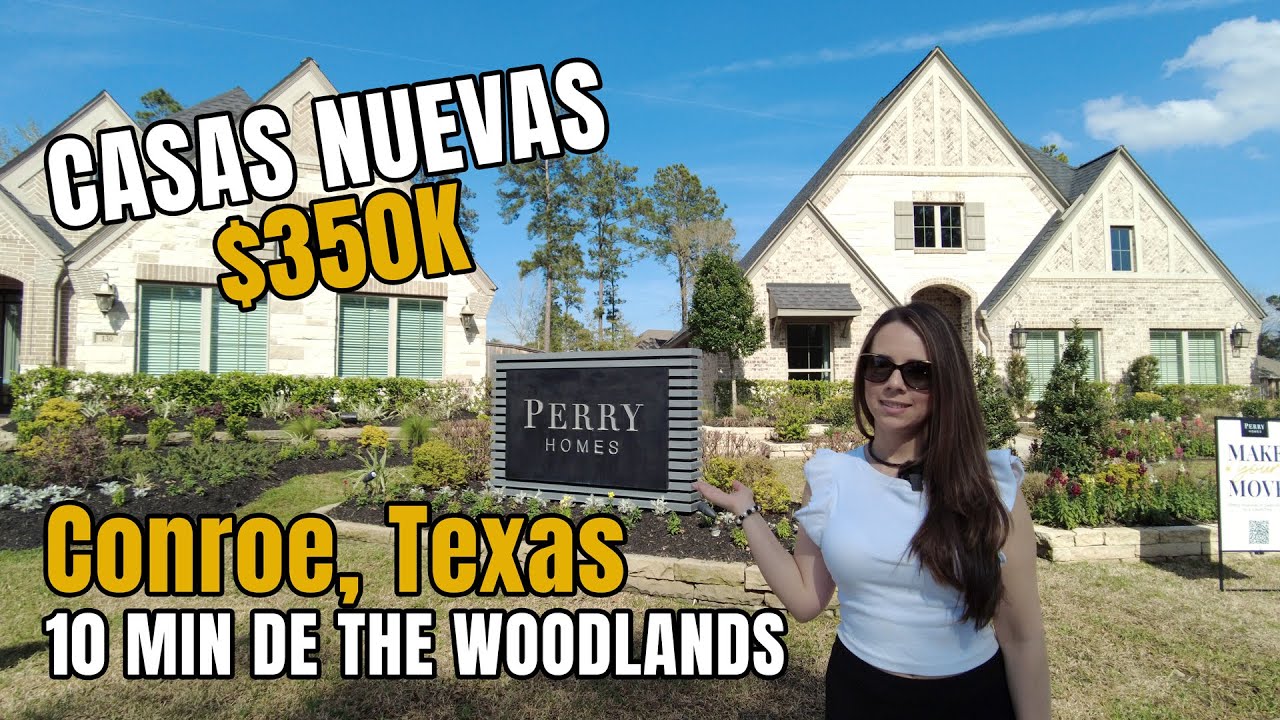 CASAS NUEVAS al norte de THE WOODLANDS - CONROE TX - PERRY HOMES - YouTube