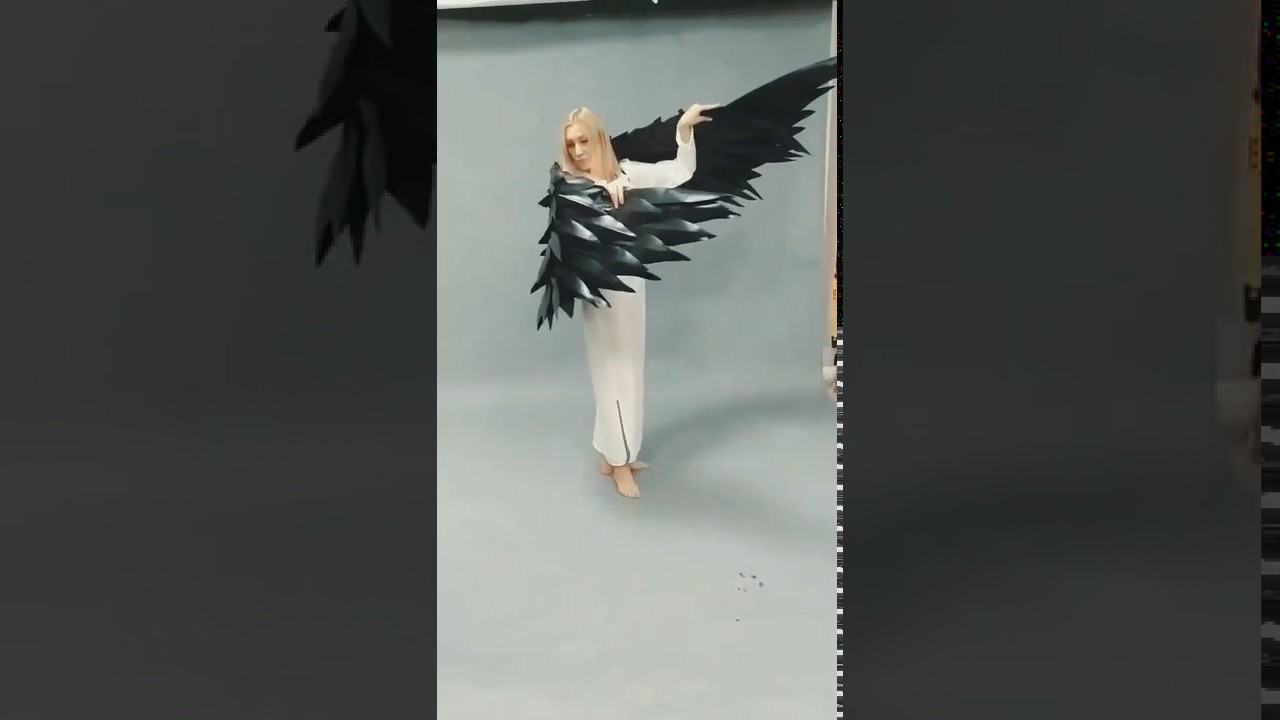 Angel wings props for photo project. - YouTube