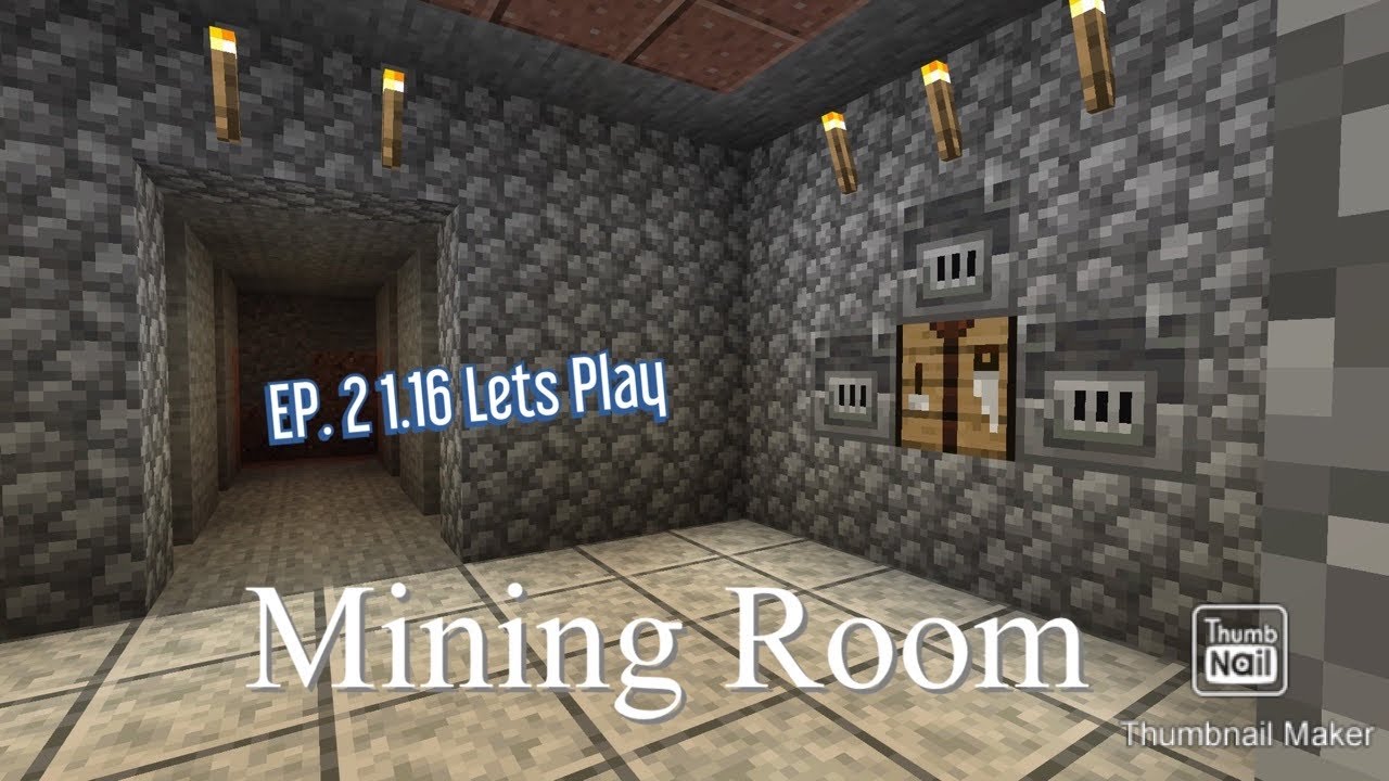Minecraft 1.16 Survival Let’s Play | Episode 2 | Mining Room! - YouTube