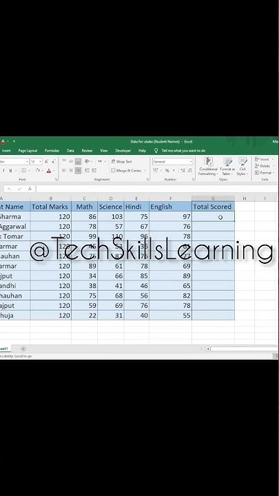 Sum your data using "SUM FUNCTION FORMULA" #excel #excelformula #exceltips #microsoft #shortcut ...