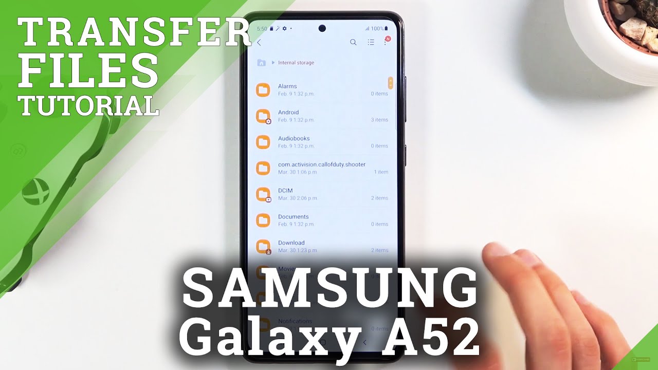 How to Transfer Files on SAMSUNG Galaxy A52 – Move Files - YouTube