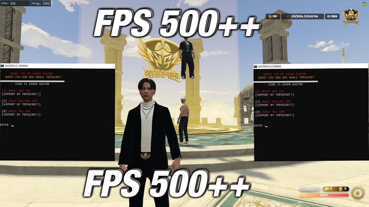 แจกฟรีตัวบูส FPS Fivem 500++ - YouTube