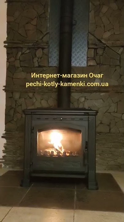 Чугунная печь-камин с водяным контуром Tena Termo Plamen на дровах ...