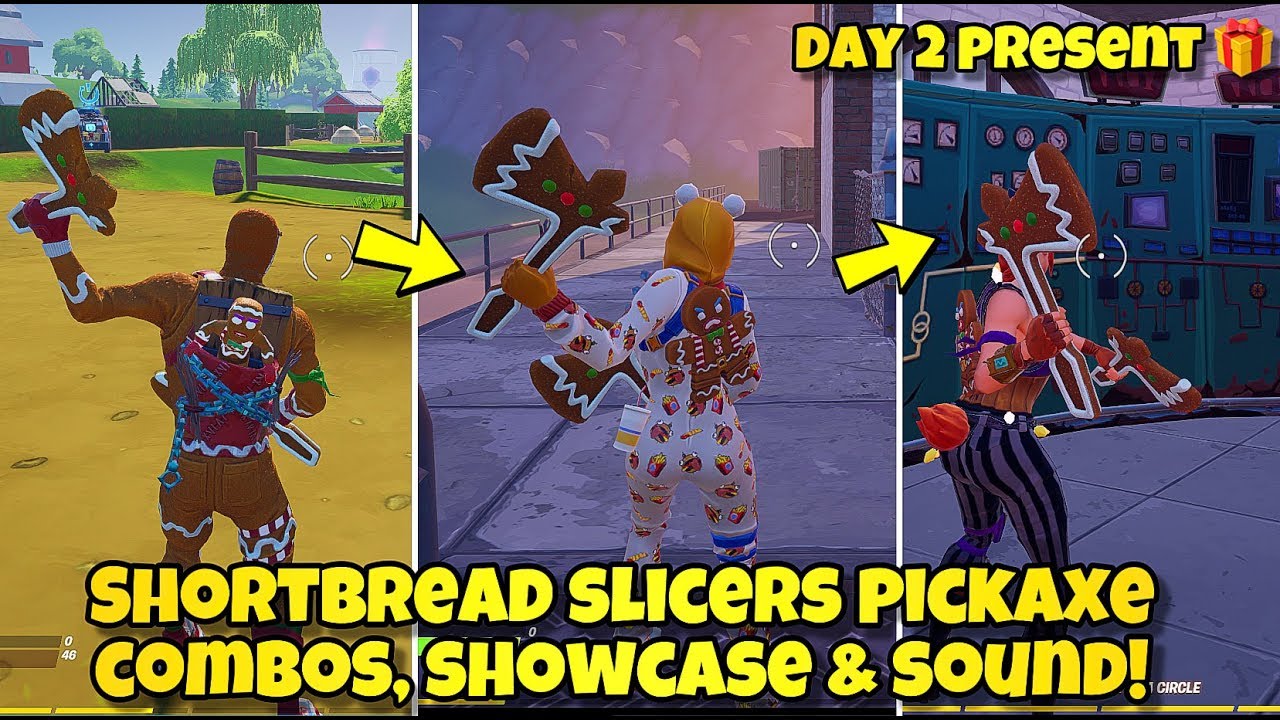 NEW *FREE* SHORTBREAD SLICERS PICKAXE COMBOS & GAMEPLAY! Fortnite ...