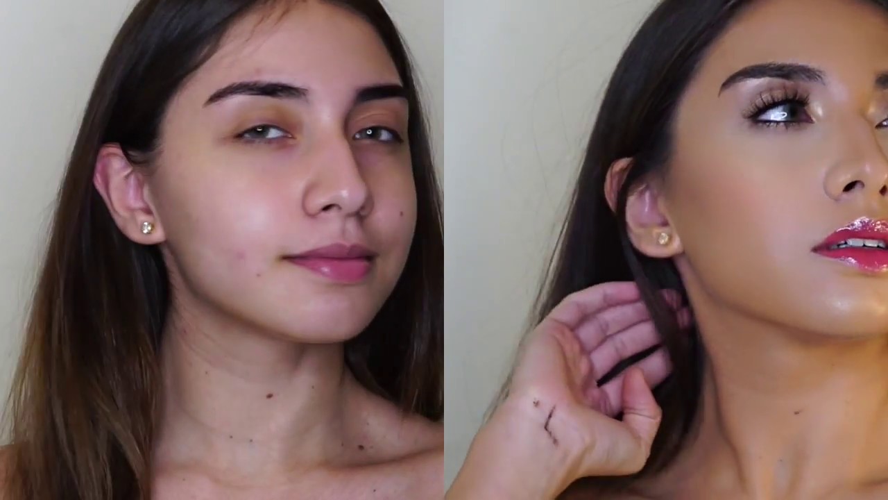 مكياج ناعم بإستخدام ماركه واحده ميك اب فور ايفر soft makeup one brand ...