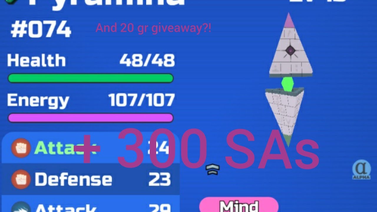 GIVING AWAY A GLEAM PYRAMIND + 300 SAs | Loomian Legacy - YouTube