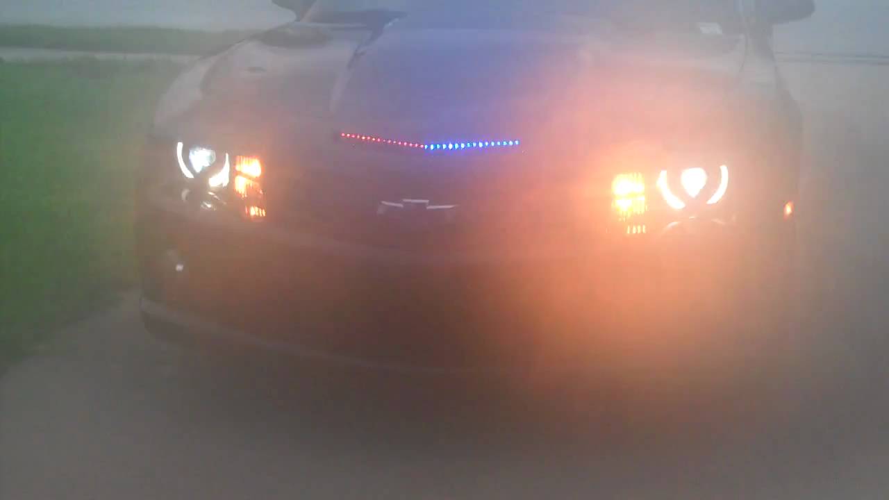 Knight Rider duel Red/Blue Scanner light - YouTube