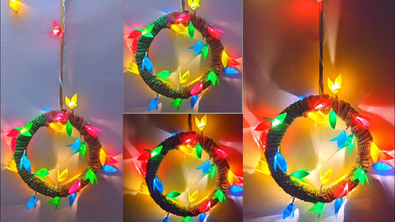 light decoration ideas for diwali/serial light decoration ideas - YouTube