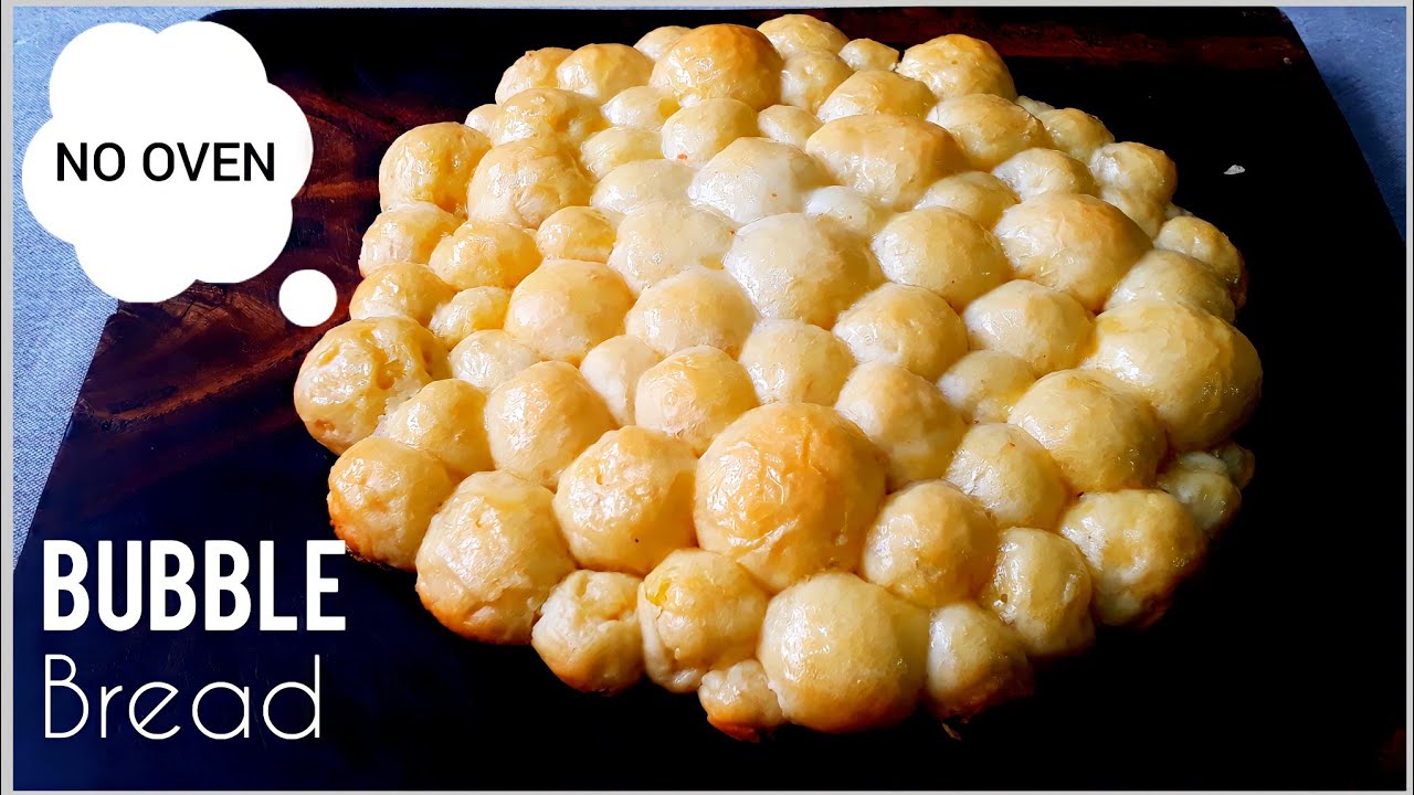 Bubble Bread Recipe☁️|Without Oven|How to make bubble bread~Kozhi wood ...