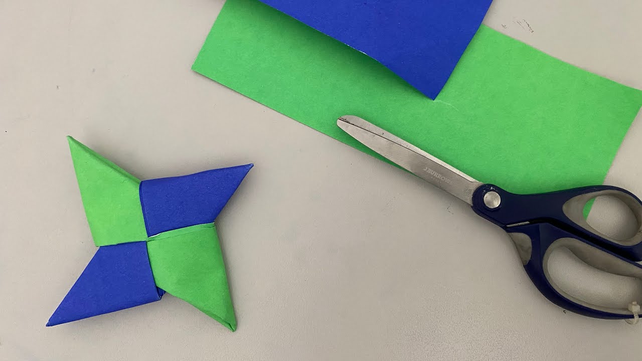 How to make ninja star using A4 sheets | Easy and Basic Origami ...