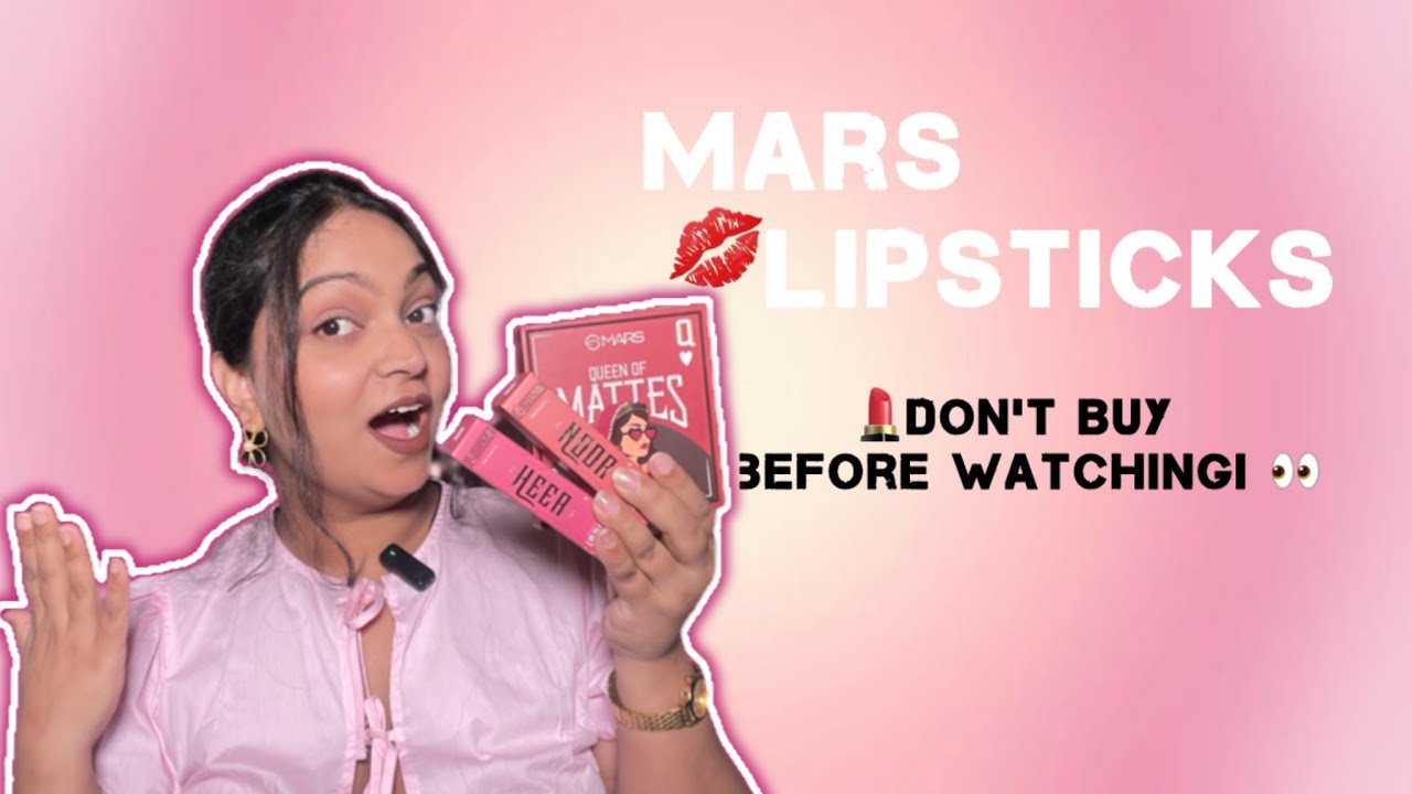 Budget Friendly MARS Lipstick You’ll Love| Review + Swatches 💄💋 - YouTube