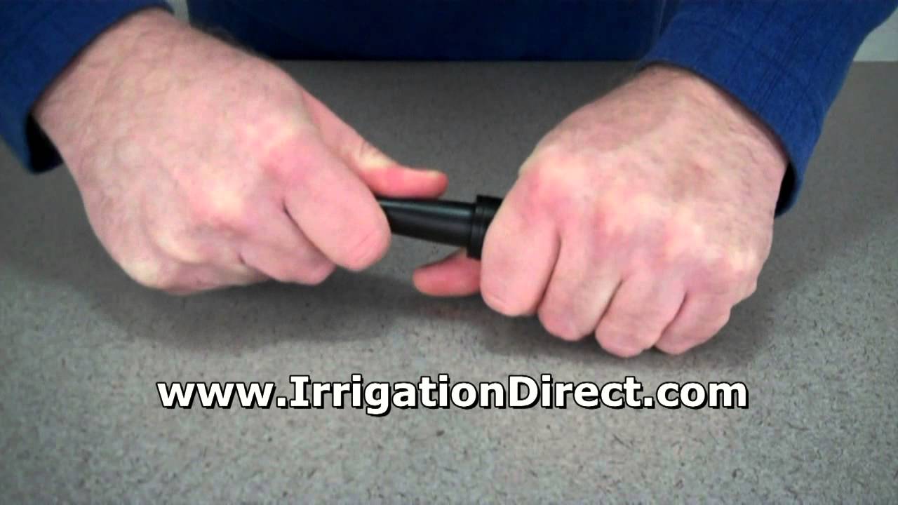 Drip Irrigation - How to install a half inch compression end cap for ...