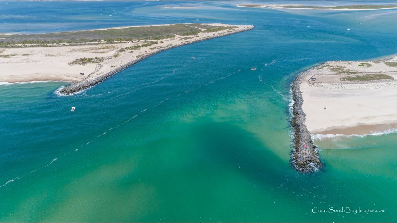 Above Great Gun and Moriches Inlet - YouTube