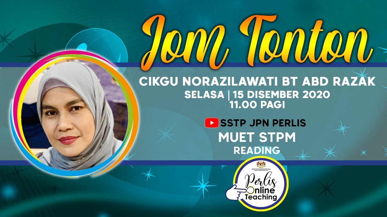 MUET STPM (PERLIS ONLINE TEACHING 2020) - YouTube