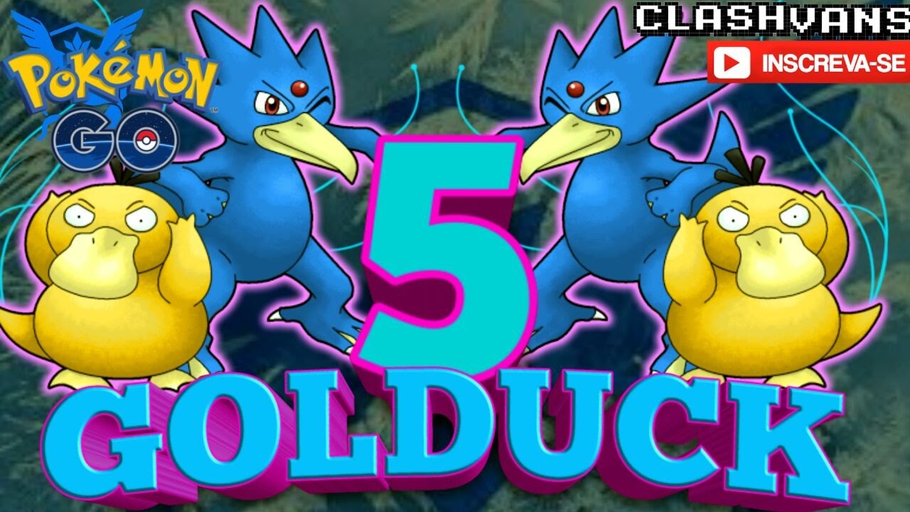 Pokemon GO - Evoluindo 5 Psyduck para Golduck - golduck - YouTube