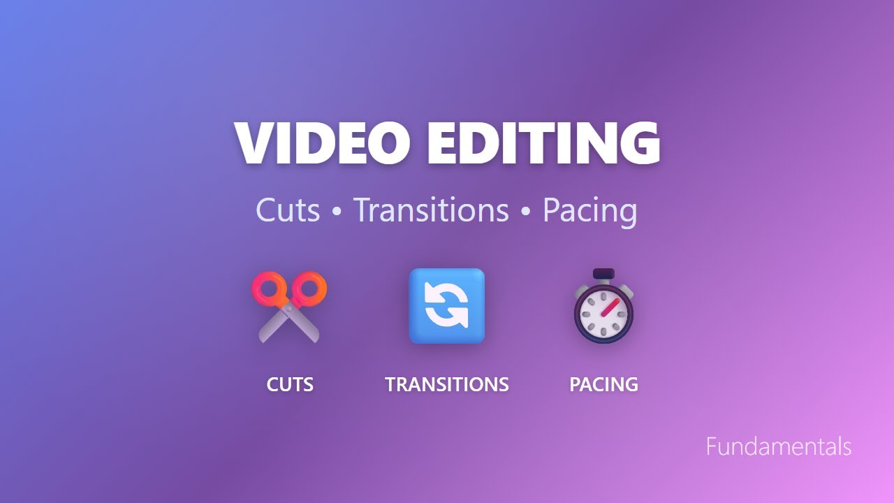 Video Editing Fundamentals: Cuts, Transitions & Pacing - YouTube