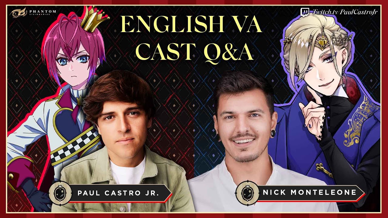 Twisted Wonderland English Voice Actors Q&A: Vil (Nick Monteleone ...