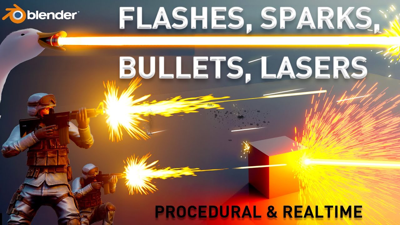 EASY Blender VFX: Procedural Gunfire, Lasers & Destruction for ...