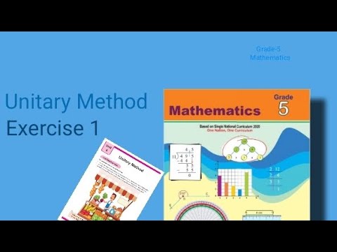 Exercise 1 | Unitary Method | Unit 6 | Page 109 | Mathematics | Grade 5 ...