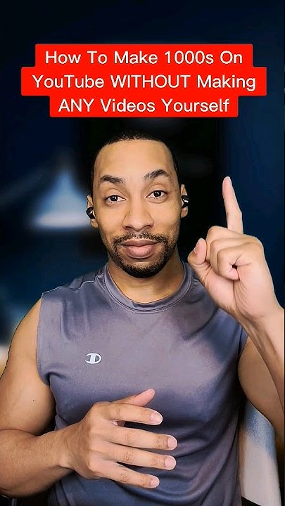 How To Make Money On Youtube WITHOUT Making ANY Videos 🤯 - YouTube