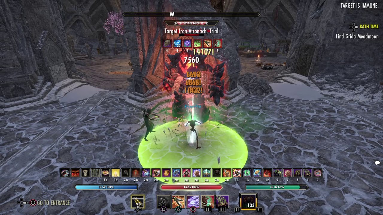 75k Dmg Stam Necro, 21mil Progression Test - YouTube