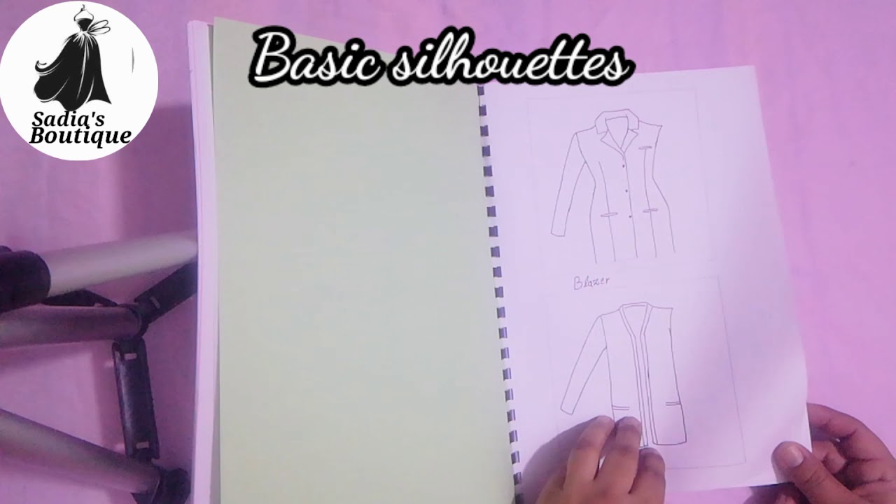 Learn Fashion designing for detail basic silhouettes - YouTube