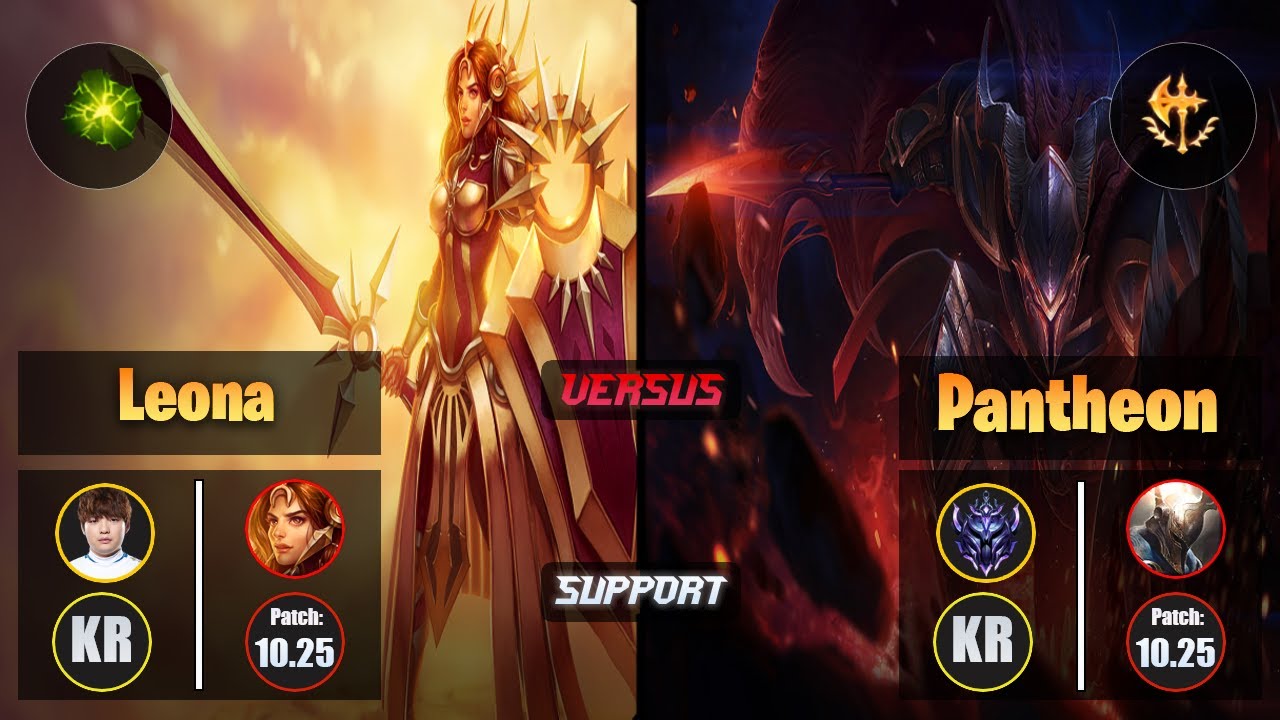Beryl LEONA (Support) [Aftershock] VS PANTHEON - Diamond KR Patch 10.25 ...