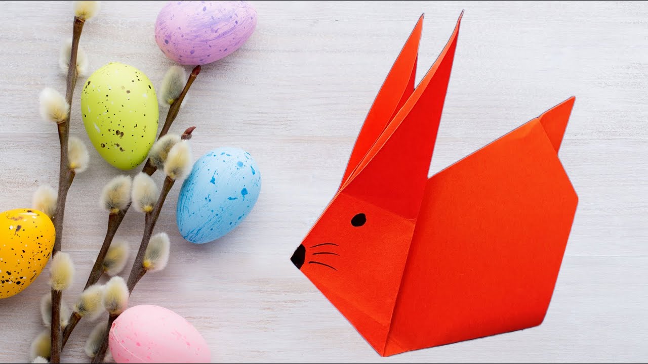 Origami Easter Bunny | How to Make a Paper Rabbit | Origami Animals ...