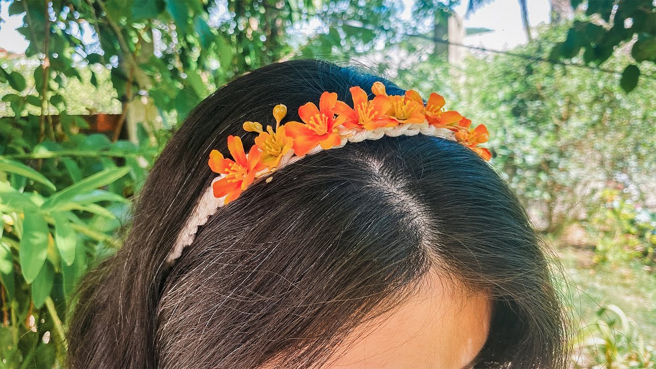 Tiara Florida de Macramê | Tutorial Passo a Passo - YouTube