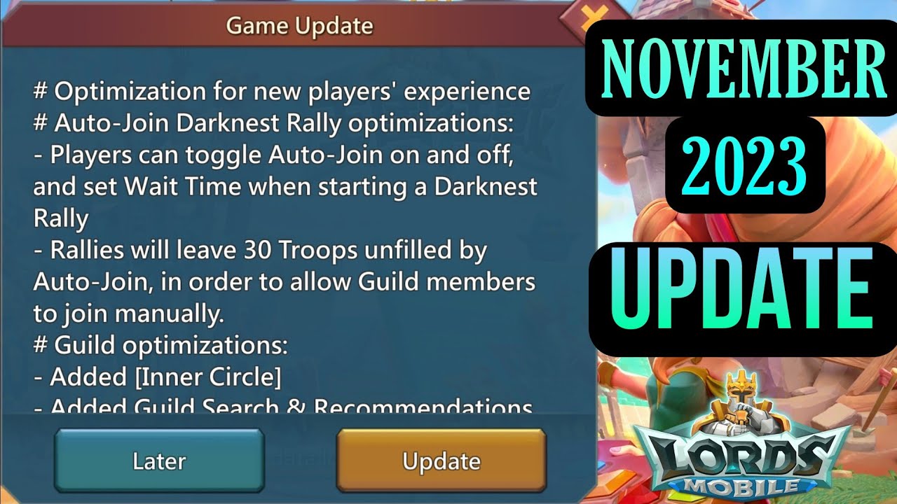Lords Mobile November 2023 Update | Lords Mobile New Update | Lords ...