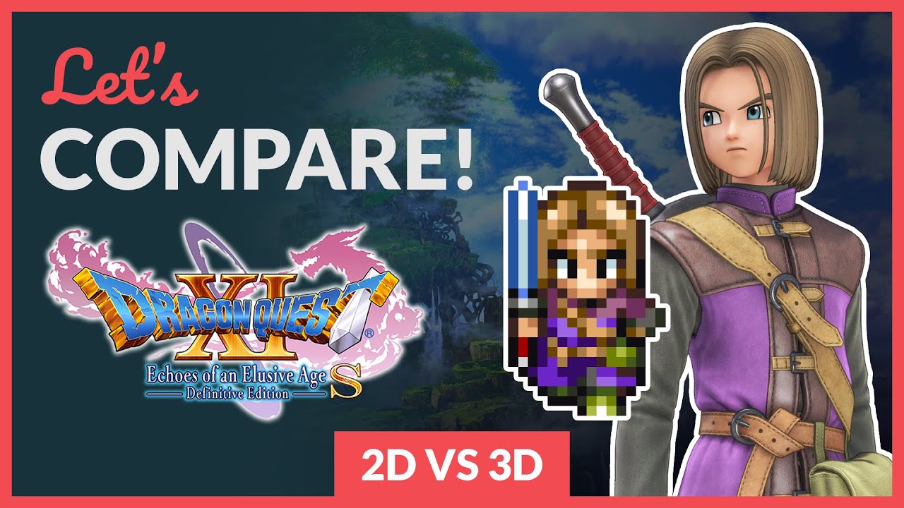 Let's Compare! Dragon Quest XI S - 3D vs 2D Mode - YouTube