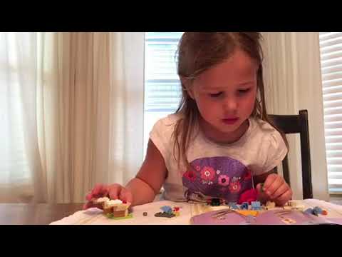 Emma builds a lego house - YouTube