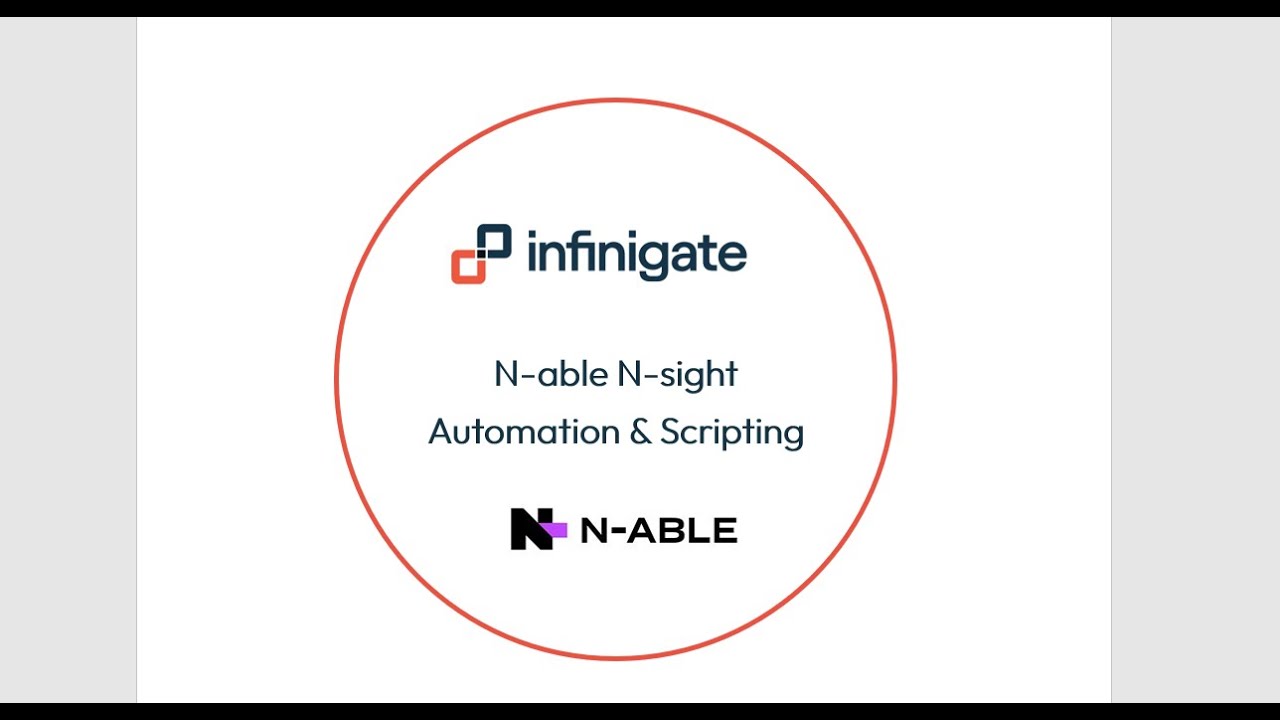 Infinigate Akademie - N-able N-sight Automation & Scripting - YouTube