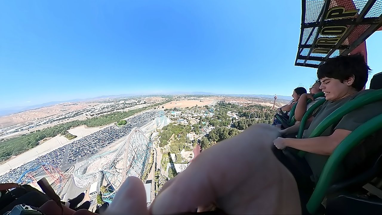 Lex Luthor - Drop Of Doom Six Flags Magic Mountain POV 4K - YouTube