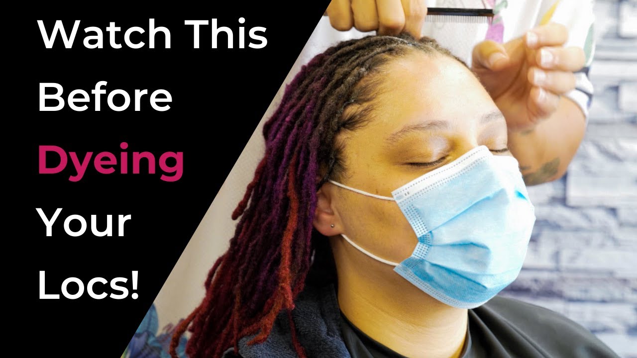 How to Dye Your Locs | Blending Colors & Loc Maintenance - YouTube