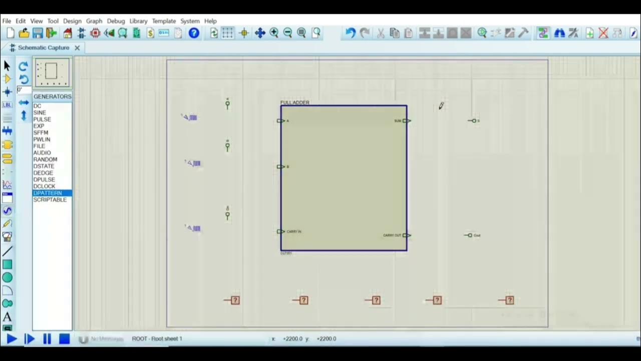 Part B,Task 3:Full adder Circuit using sub circuit mode - YouTube