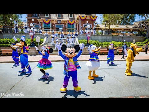Main Street March Along in Front of Main Street Station | Disneyland ...