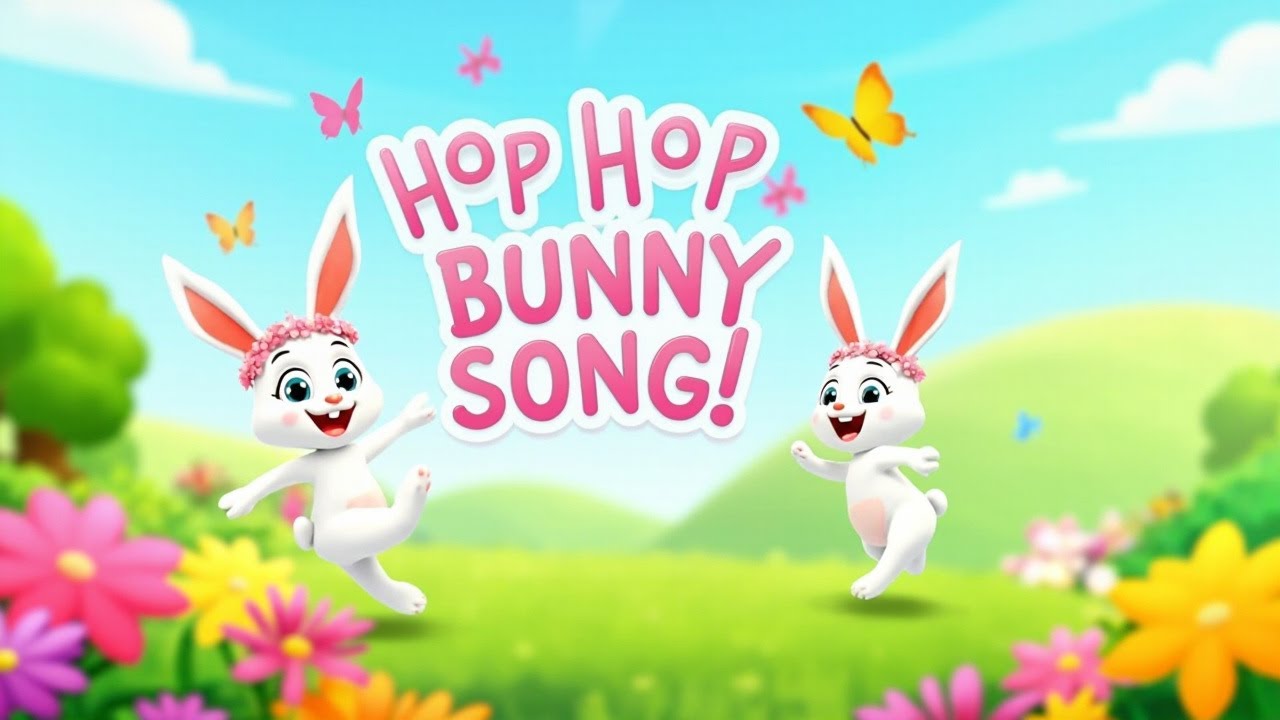 Hop Hop Bunny Song – A springtime rhyme about rabbits hopping through a ...